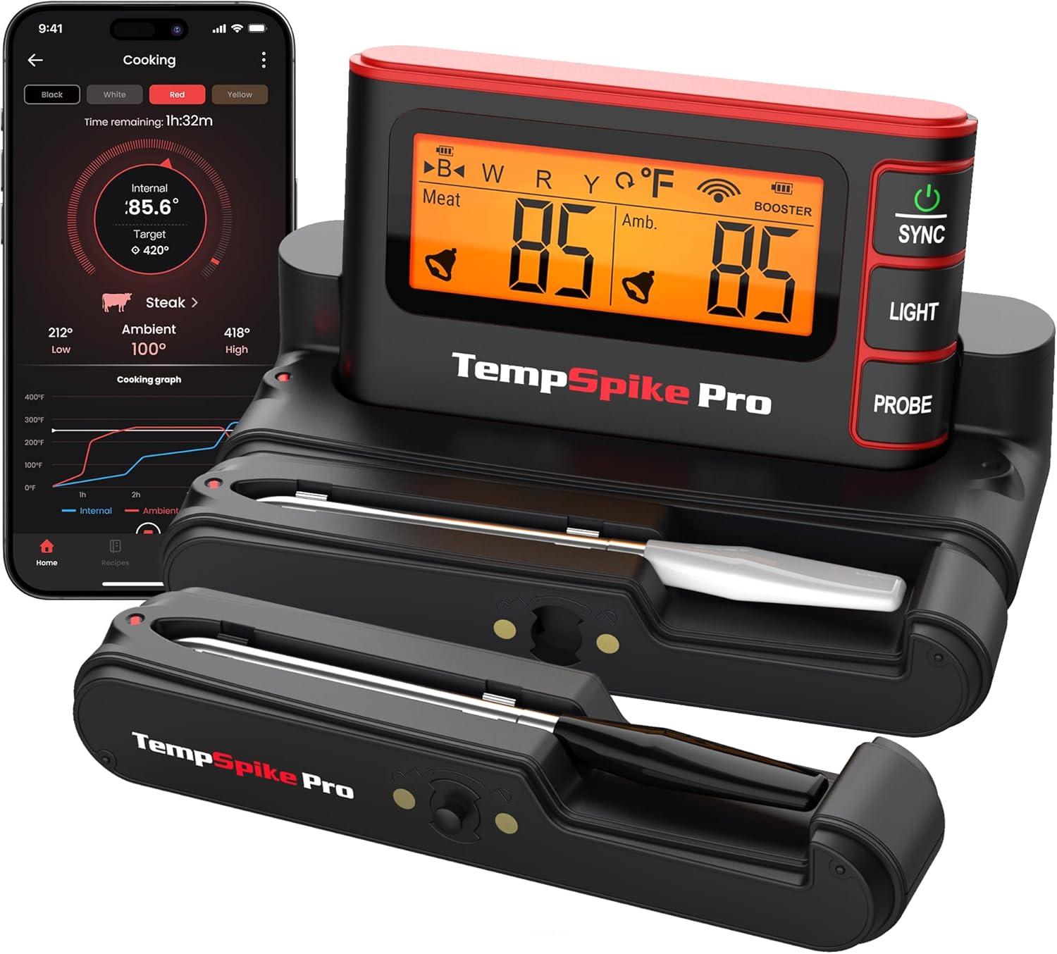 TempSpike Wireless Meat Thermometer for Perfect Grilling