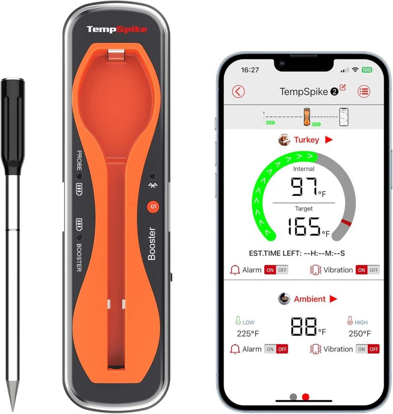 ThermoPro TempSpike 500 ft Wireless Meat Thermometer Digital - TempSpike